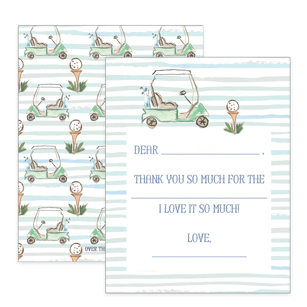 Children's Golf Thank You Notecards – Over The Moon Gift