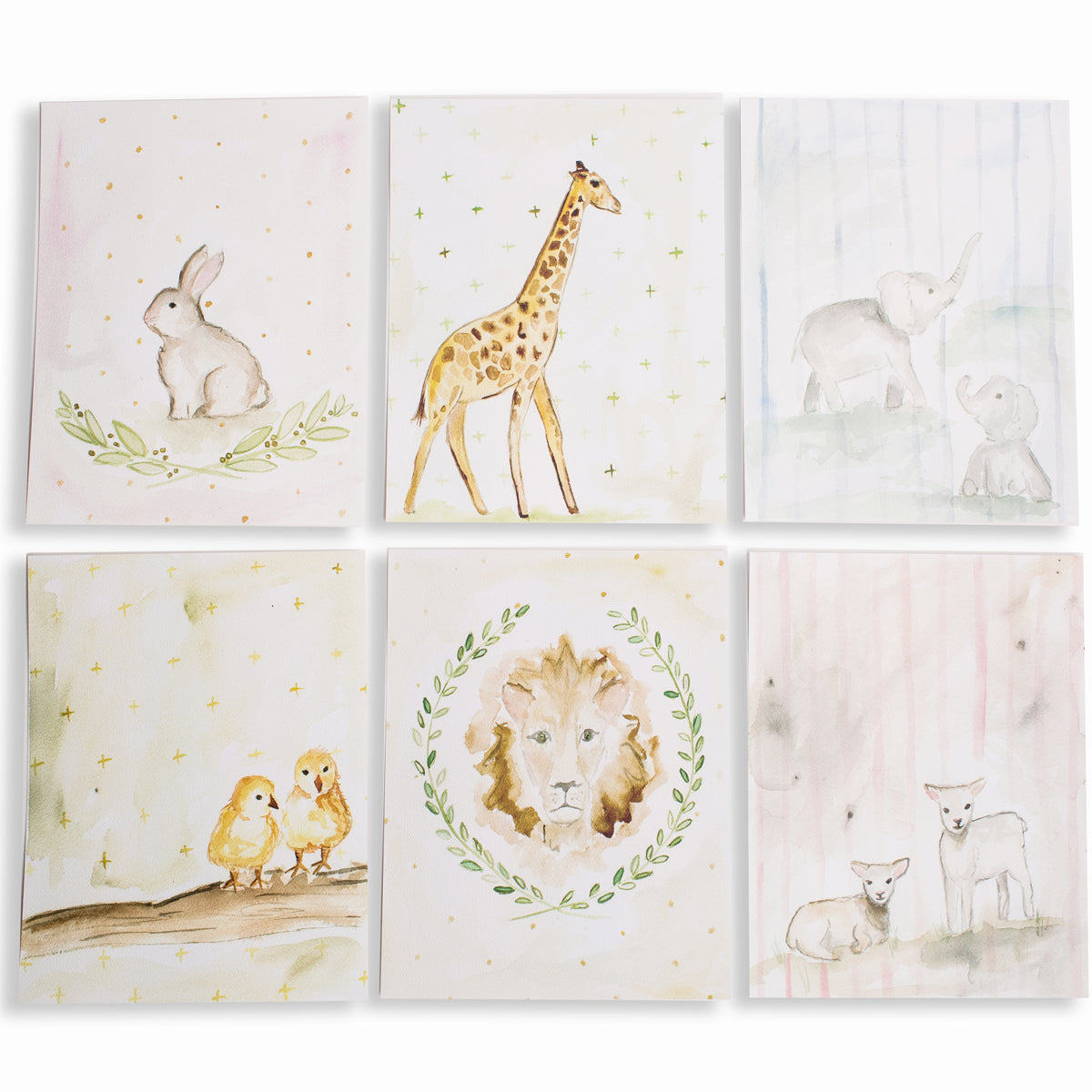 Baby's First Animals Nursery Prints - Set of 3 | Over The Moon Gift